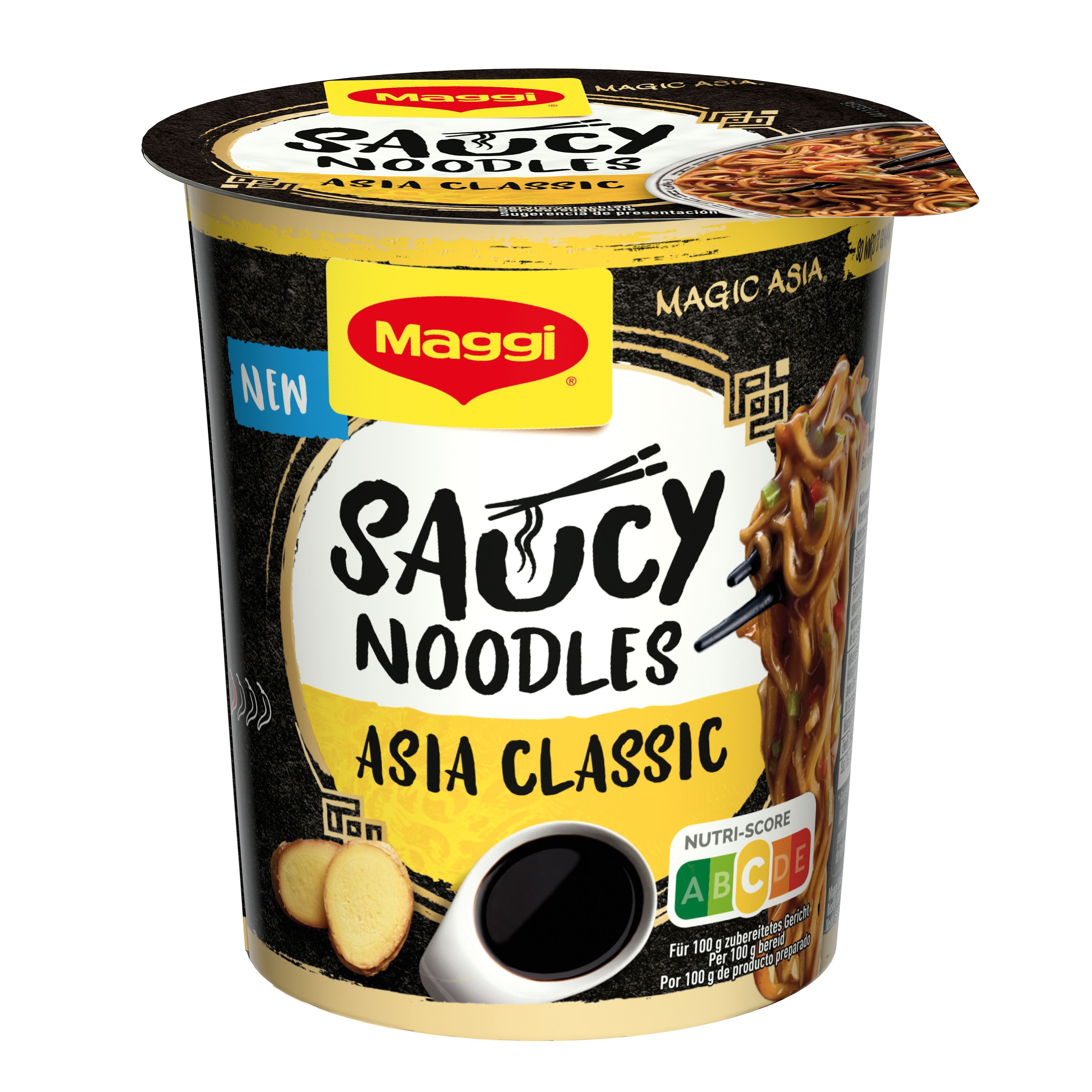 Maggi „Saucy Noodles“ Instantbecher mit Asia-Soßen | Nestlé